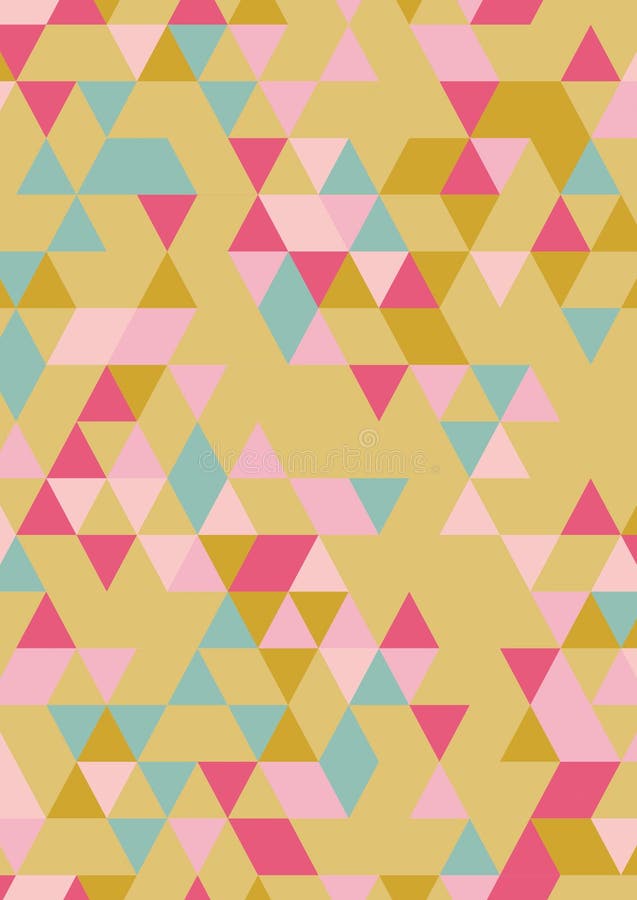Riangle Seamless Background with Triangle Shapes of Different Colors ...