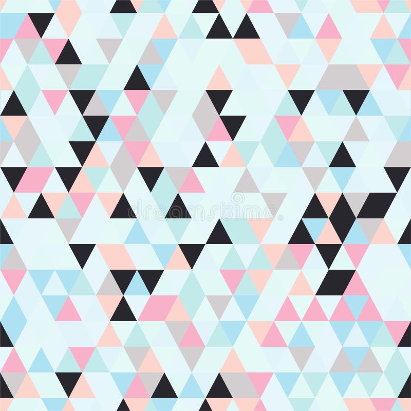 Riangle Seamless Background with Triangle Shapes of Different Colors ...