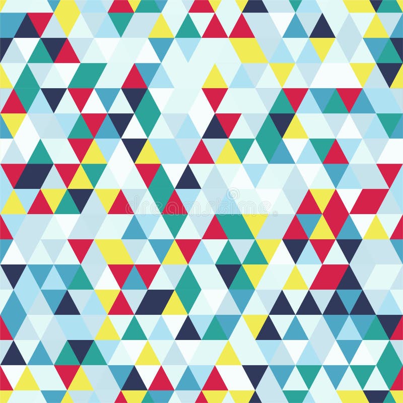 Riangle Seamless Background with Triangle Shapes of Different Colors ...