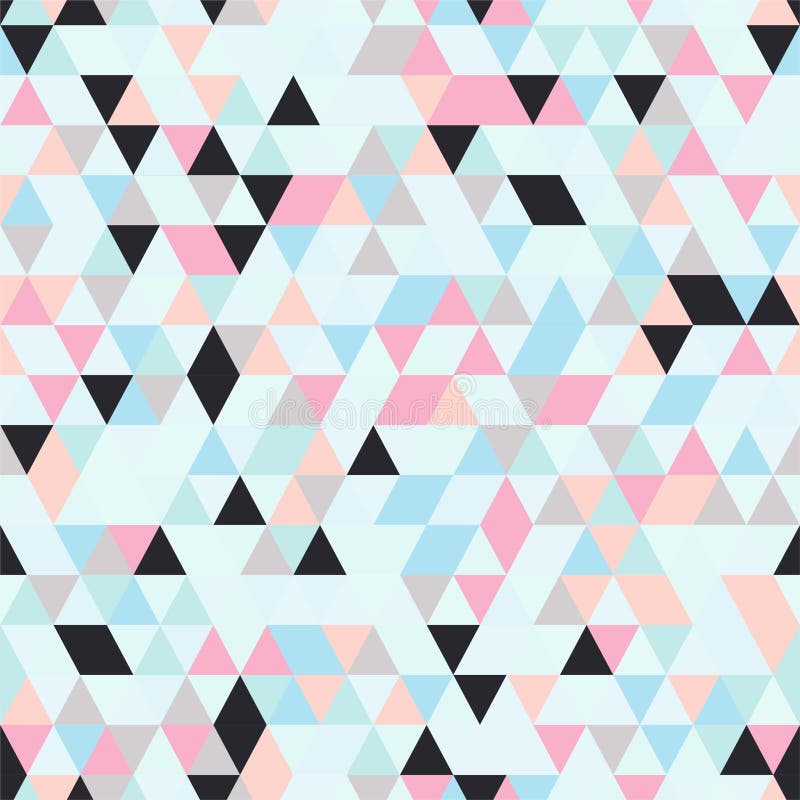 Riangle Seamless Background with Triangle Shapes of Different Colors ...