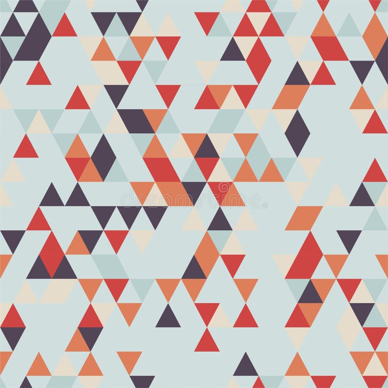 Riangle Seamless Background with Triangle Shapes of Different Colors ...