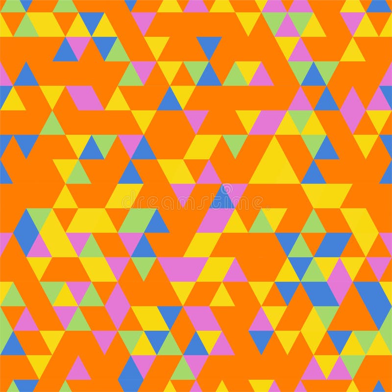 Riangle Seamless Background with Triangle Shapes of Different Colors ...