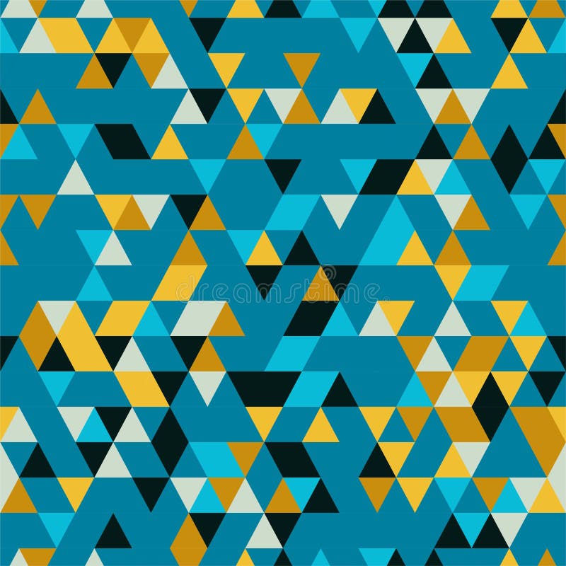 Riangle Seamless Background with Triangle Shapes of Different Colors ...