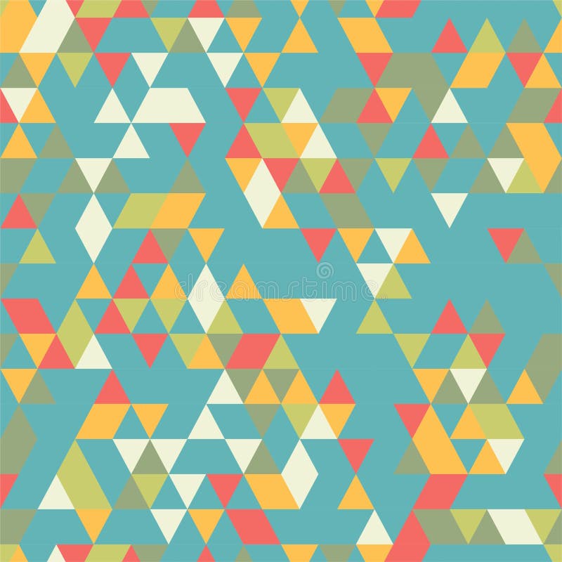 Riangle Seamless Background with Triangle Shapes of Different Colors ...