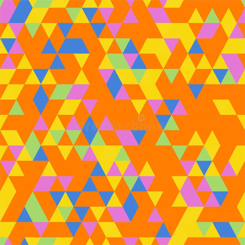 Riangle Seamless Background with Triangle Shapes of Different Colors ...