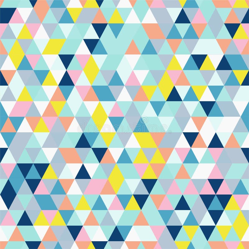 Riangle Seamless Background with Triangle Shapes of Different Colors ...