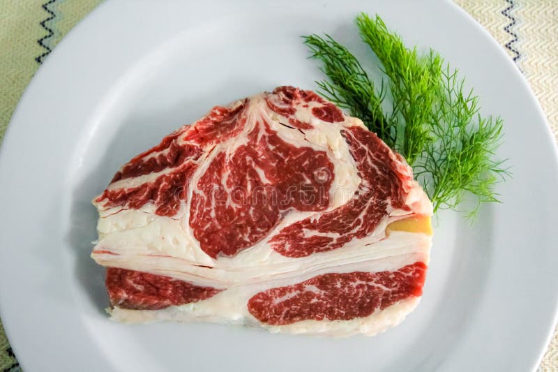 Rib eye beef stock image. Image of market, butcher, protein - 76945151