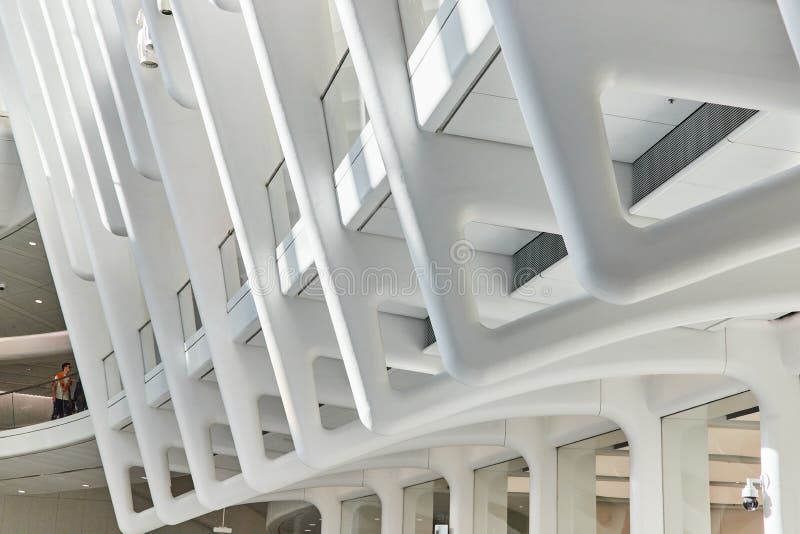 Rib Hooks Clean White Modern Abstract Architecture Inside Train ...