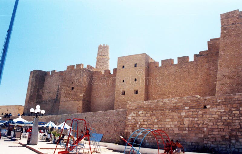 Ribat Fort in Monastir, Tunisia Stock Photo - Image of fort, heritage ...
