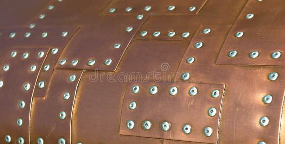 Ribattini del rame immagine stock. Immagine di ribattino - 41194455