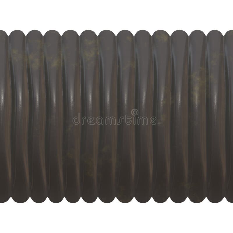 Ribbed black pipe stock image. Image of textured, striped - 29278247