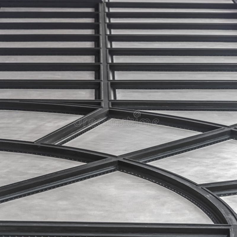 Ribbed Ceiling with Radial and Horizontal Pattern Stock Photo - Image ...