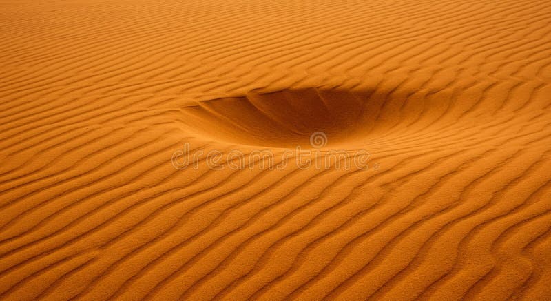 Ribbed Sand Dunes with Uniform Grooves Create an Undulating Pattern ...