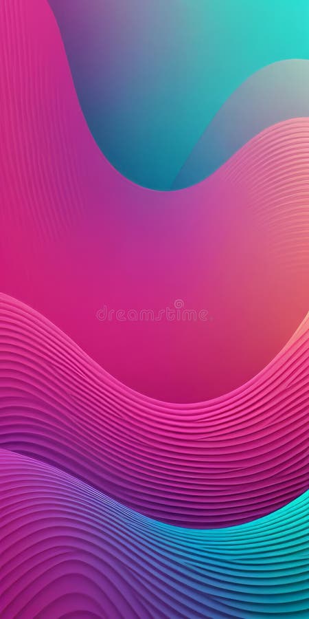 Ribbed Shapes in Fuchsia and Turquoise Stock Photo - Image of design ...