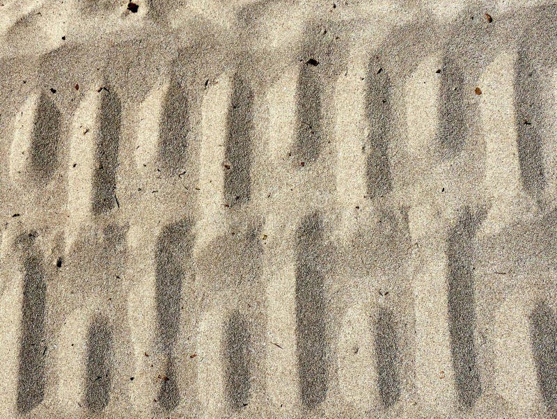 Ribbed Wheel Tracks on Dry Sand Stock Photo - Image of sand, background ...