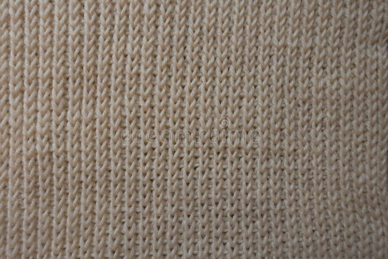 Ribbing Pattern on Beige Knitted Fabric Stock Photo - Image of ...