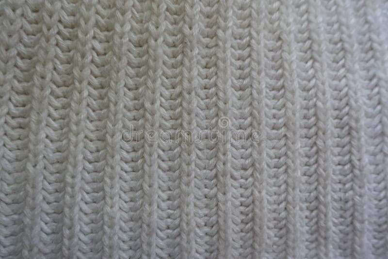 Ribbing Pattern on White Knitwork Vertical Wales Stock Image - Image of ...