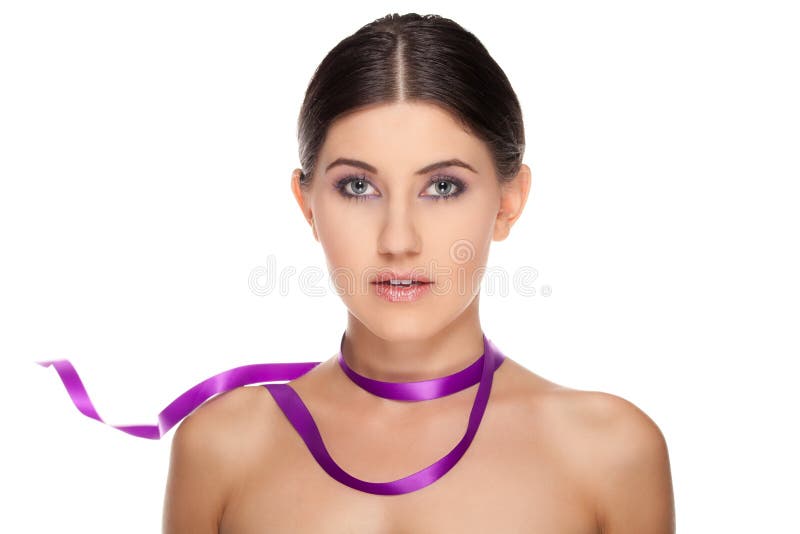 Ribbon stock photo. Image of beauty, portrait, ribbon - 19151728