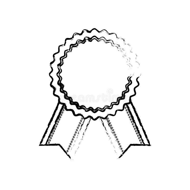Ribbon award empty stock illustration. Illustration of quality - 87691159