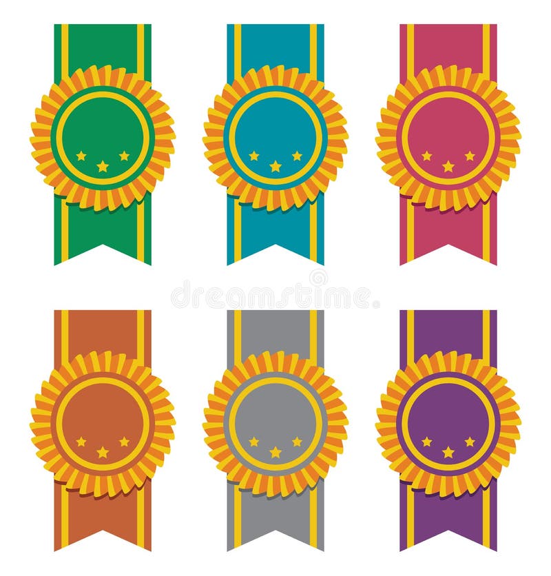 Ribbon badges, vector stock vector. Illustration of gray - 76917524