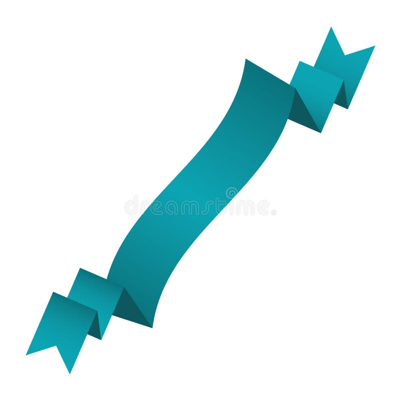 Ribbon Banner Blue Ocean Design Icon Stock Vector - Illustration of ...