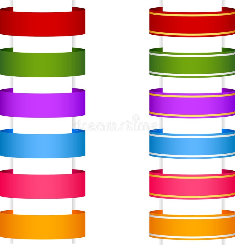 Ribbon banner collection 1 stock vector. Illustration of graphic - 35176052
