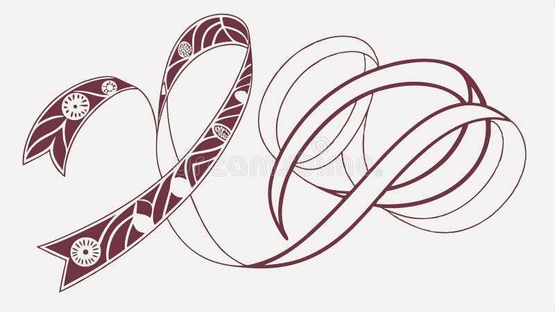 Ribbon Banner Decorative Design, Elegant Scroll and Ornamental Element ...