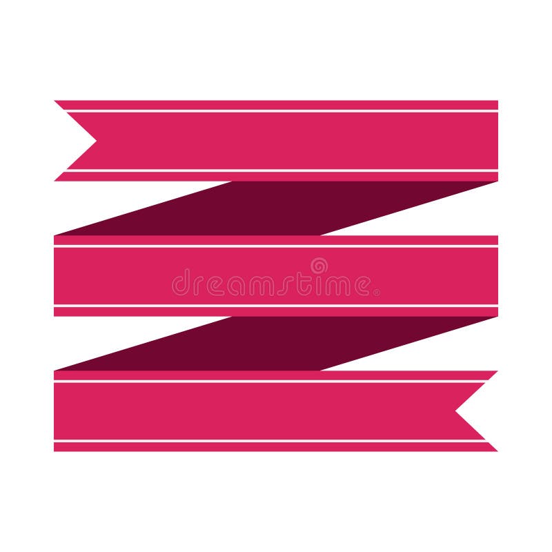 Ribbon Banner Design. Vector Illustration Decorative Design Stock ...
