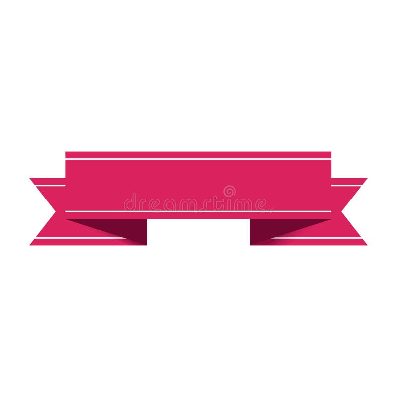 Ribbon Banner Design. Vector Illustration Decorative Design Stock ...