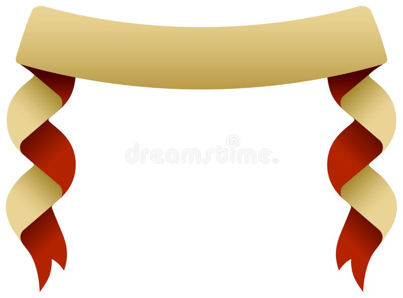 Ribbon Banner Vector Illustration Stock Vector - Illustration of round ...