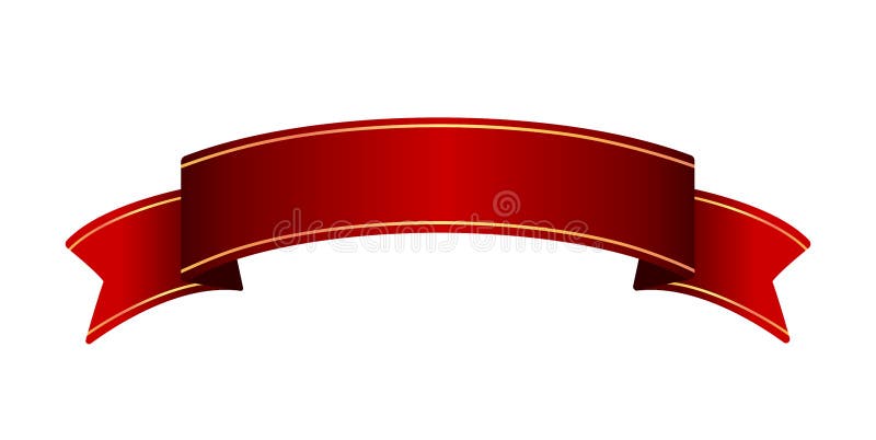 Ribbon Banner Vector Illustration Text Space | Red Stock Vector ...