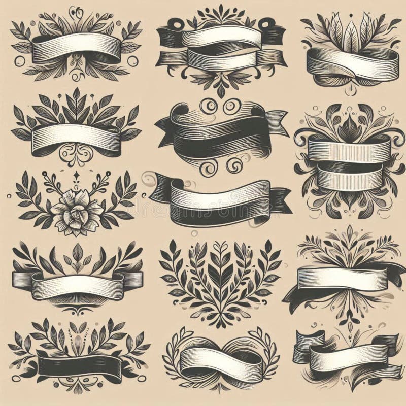 Ribbon banner stock illustration. Illustration of sign - 327789152