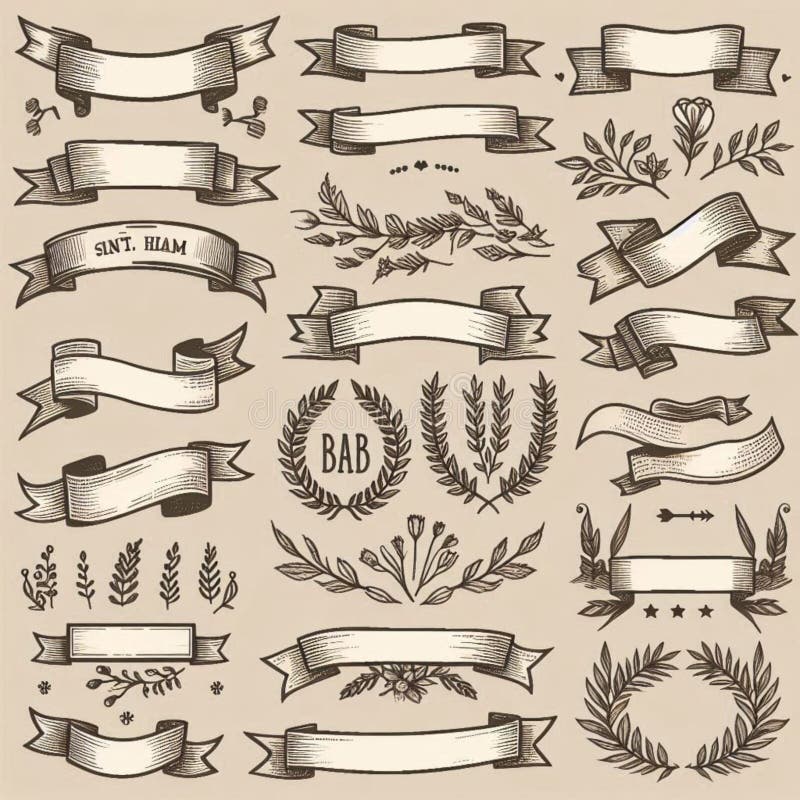 Ribbon banner stock illustration. Illustration of vector - 328688212