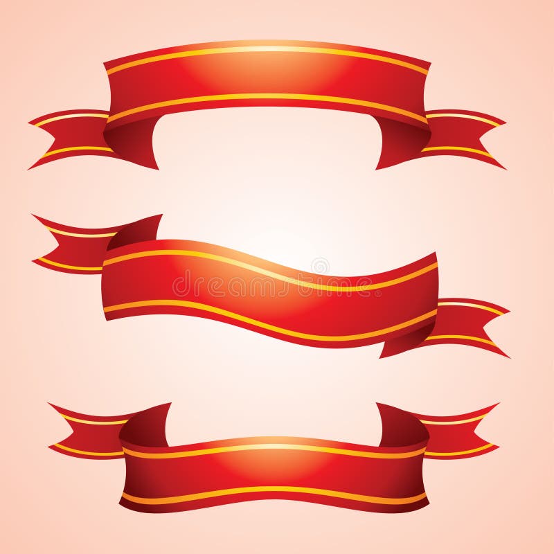 Ribbon banners stock vector. Illustration of collection - 22488289