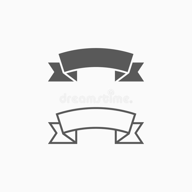 Ribbon Banners Icon, Ribbon, Banner, Badge, Frame Stock Vector ...