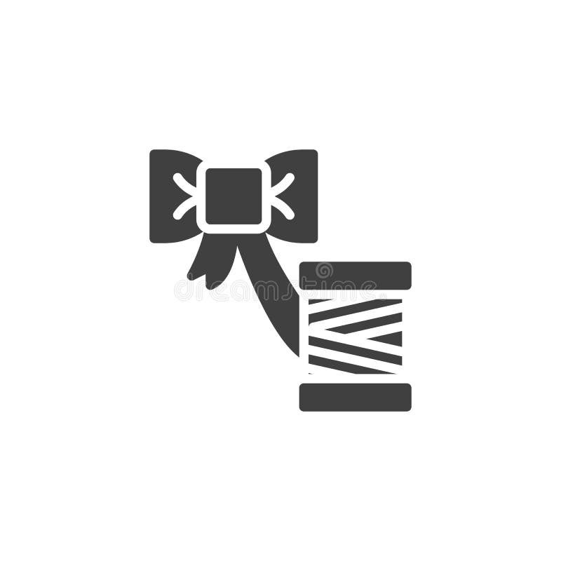 Bobbin Vector Icon On White Background Flat Vector Bobbin Icon Symbol