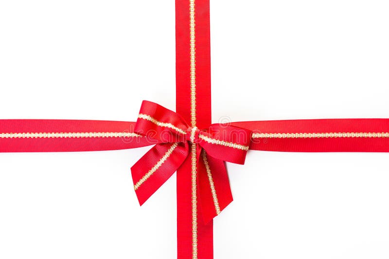 Ribbon bow stock photo. Image of wraping, christmas, wrapped - 88379170