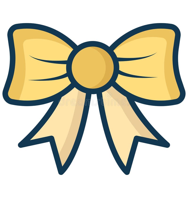 Ribbon Bow Isolated Vector Icon that Can Be Easily Modified or Edit in ...