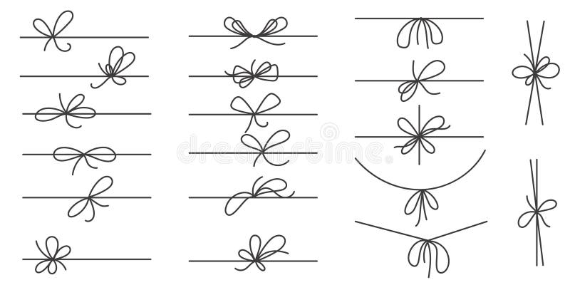 Ribbon Bow with Knots for Present Decoration and Gift Box Package ...