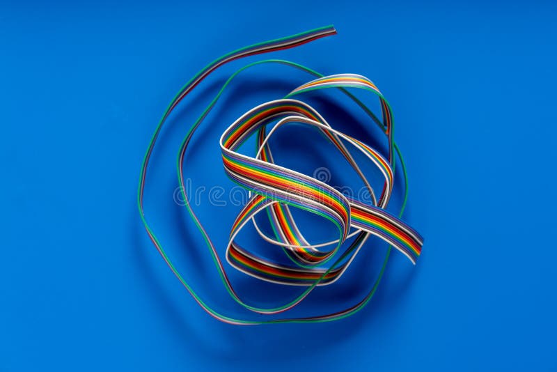 Ribbon Cable for Electronics Device Stock Image - Image of view ...