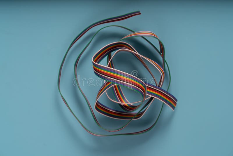 Ribbon Cable for Electronics Device Stock Photo - Image of electric ...