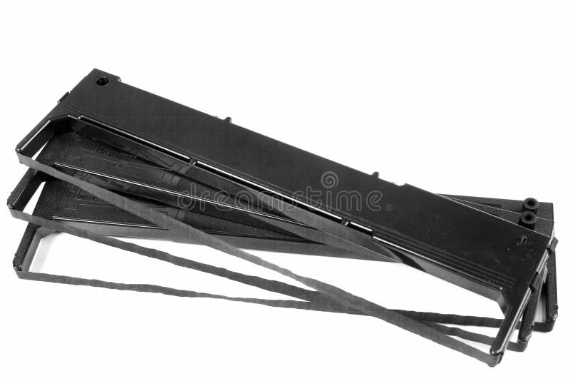 Ribbon Cartridges for Old Dot Matrix Printers Stock Image - Image of ...