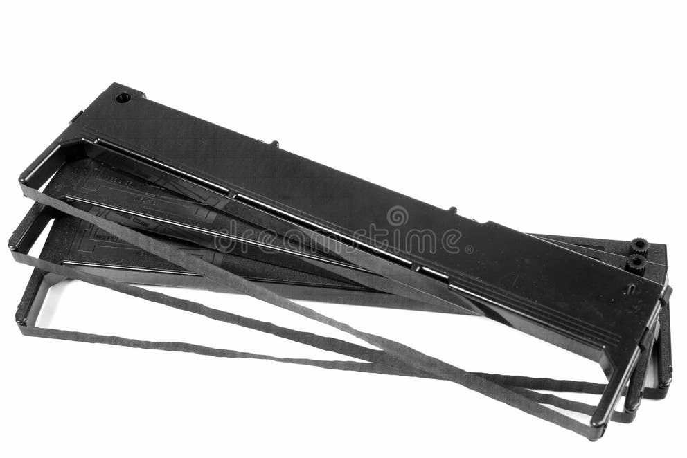Ribbon Cartridges for Old Dot Matrix Printers Stock Image - Image of ...