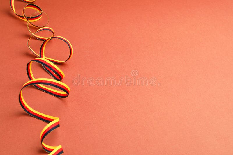 Ribbon Colors German Flag Color Background Space Text Stock Photos ...