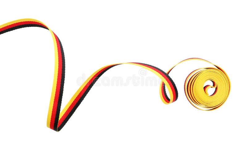 Ribbon Colors German Flag Isolated White Top View Stock Photos - Free ...