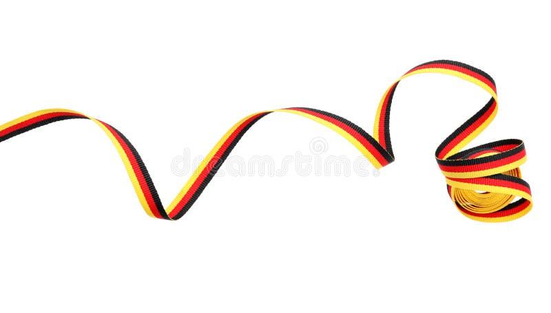Ribbon Colors German Flag Isolated White Top View Stock Photos - Free ...