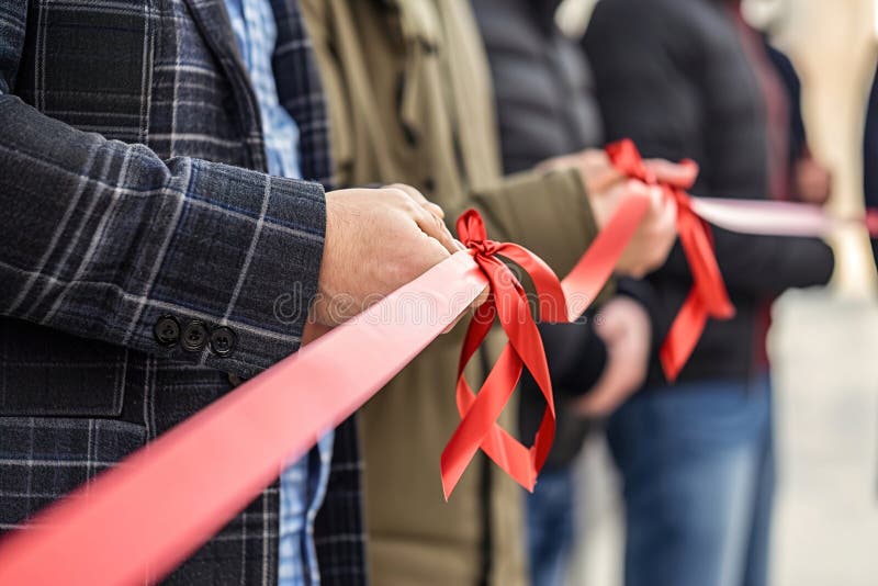 Ribbon-cutting Ceremony for New Startup Stock Illustration ...