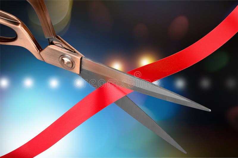 Ribbon stock photo. Image of ceremony, scissors, closeup - 58915306