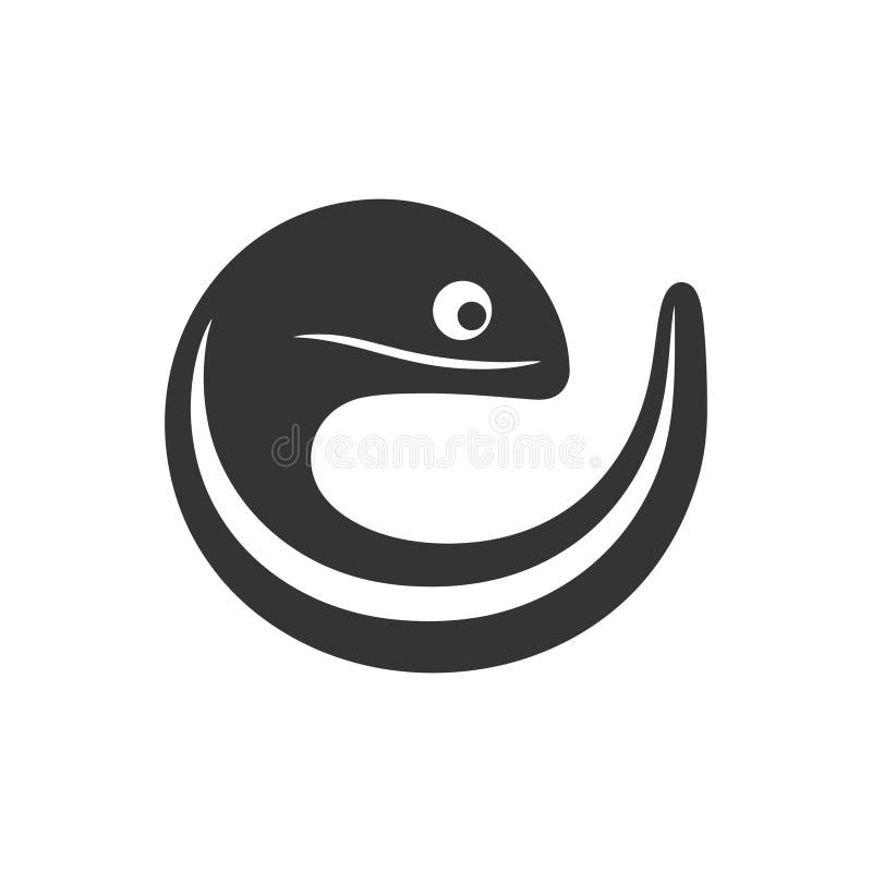 Ribbon eel icon stock illustration. Illustration of ribbon - 291960894