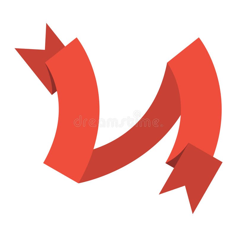 Ribbon Element. Starburst Label. Vintage. Modern Simple Ribbon Stock ...